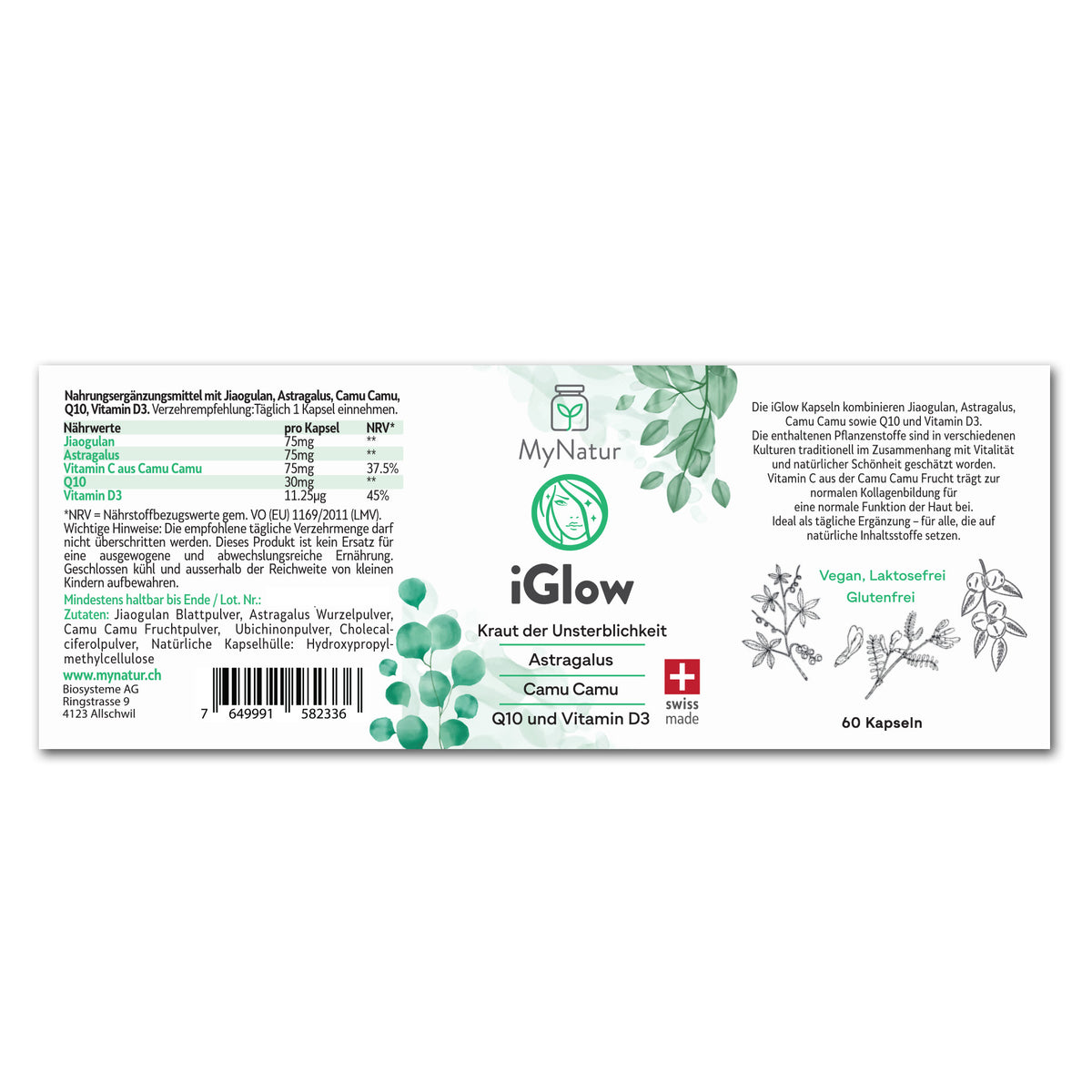 MyNatur iGlow Kapseln | Vitamin C & Q10 – MyNatur.ch